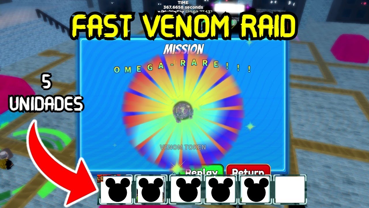RAID VENOM COM 5 UNIDADES é MUITO RÁPIDO FAZER ESSA RAID no ALL STAR ...