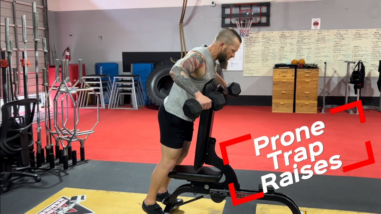 Prone Trap Raises - YouTube