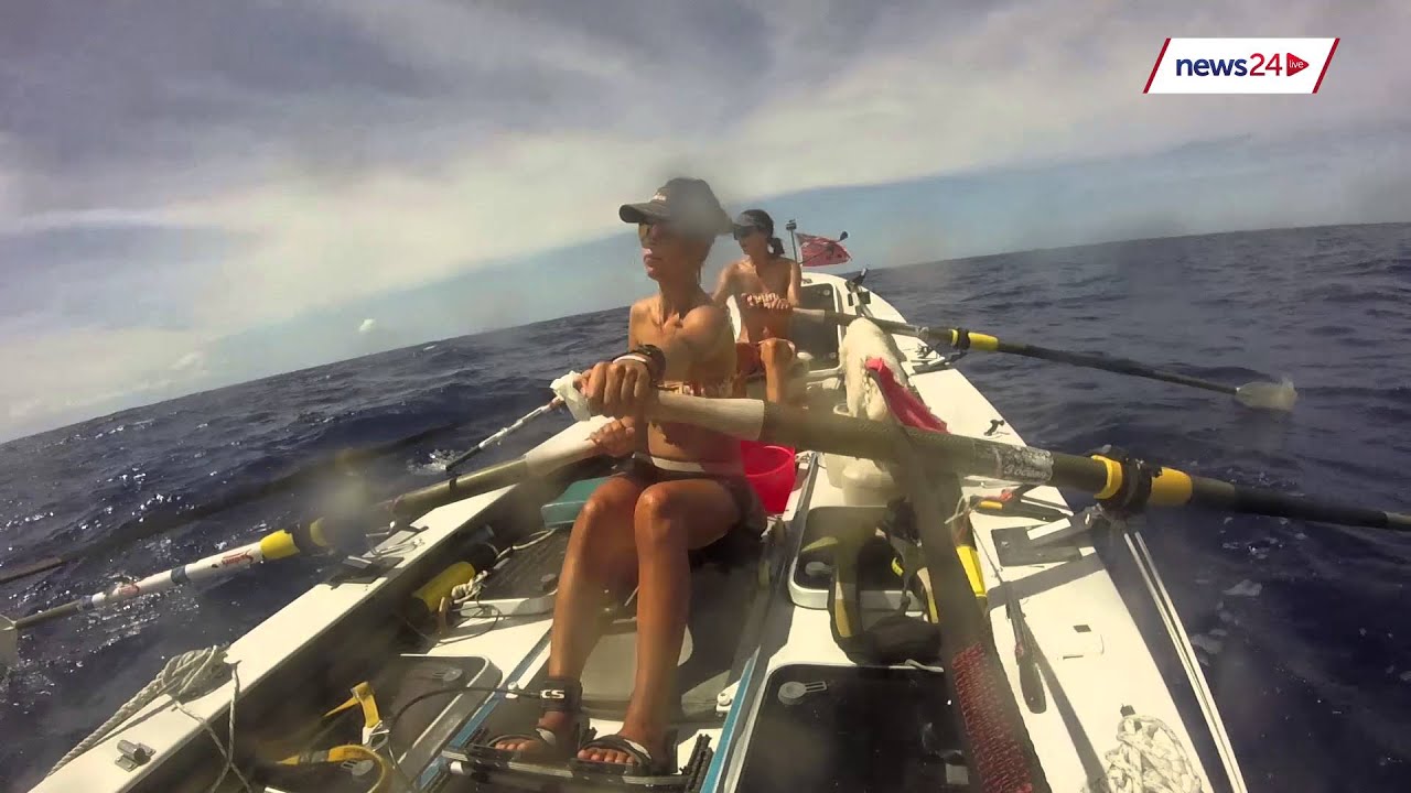 Meet one of the 'coxless crew' rowing from the US to Australia - YouTube