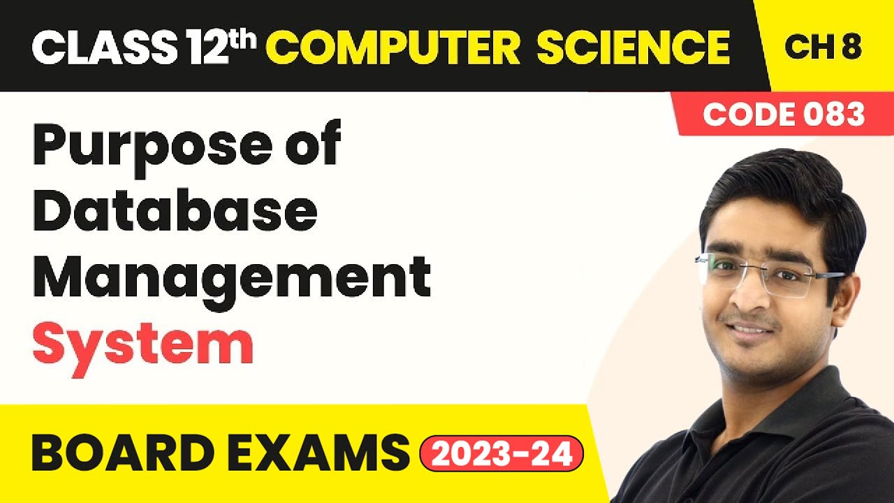 Purpose Of Database Management System Database Concepts Class 12 Purpose Of Database Management System Database Concepts Class 12