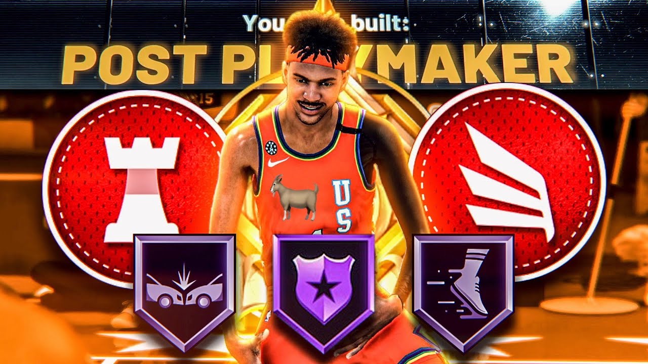 the GOAT BUILD of NBA 2K21 • BEST POST PLAYMAKER BUILD • 53+ BADGE ...