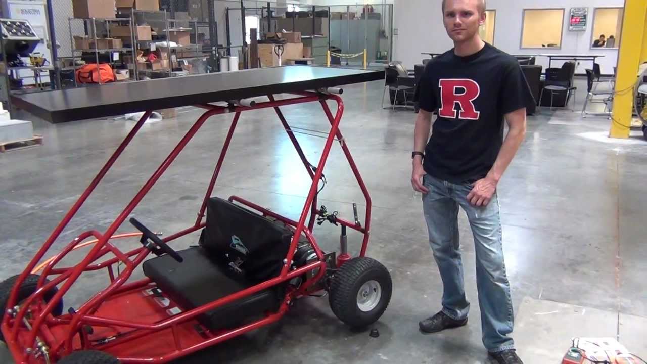Solar Powered Go Kart, Clip 1/2 - YouTube