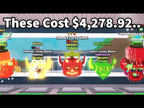 Opening the RAREST Lucky Blocks EVER in Steal a Brainrot!