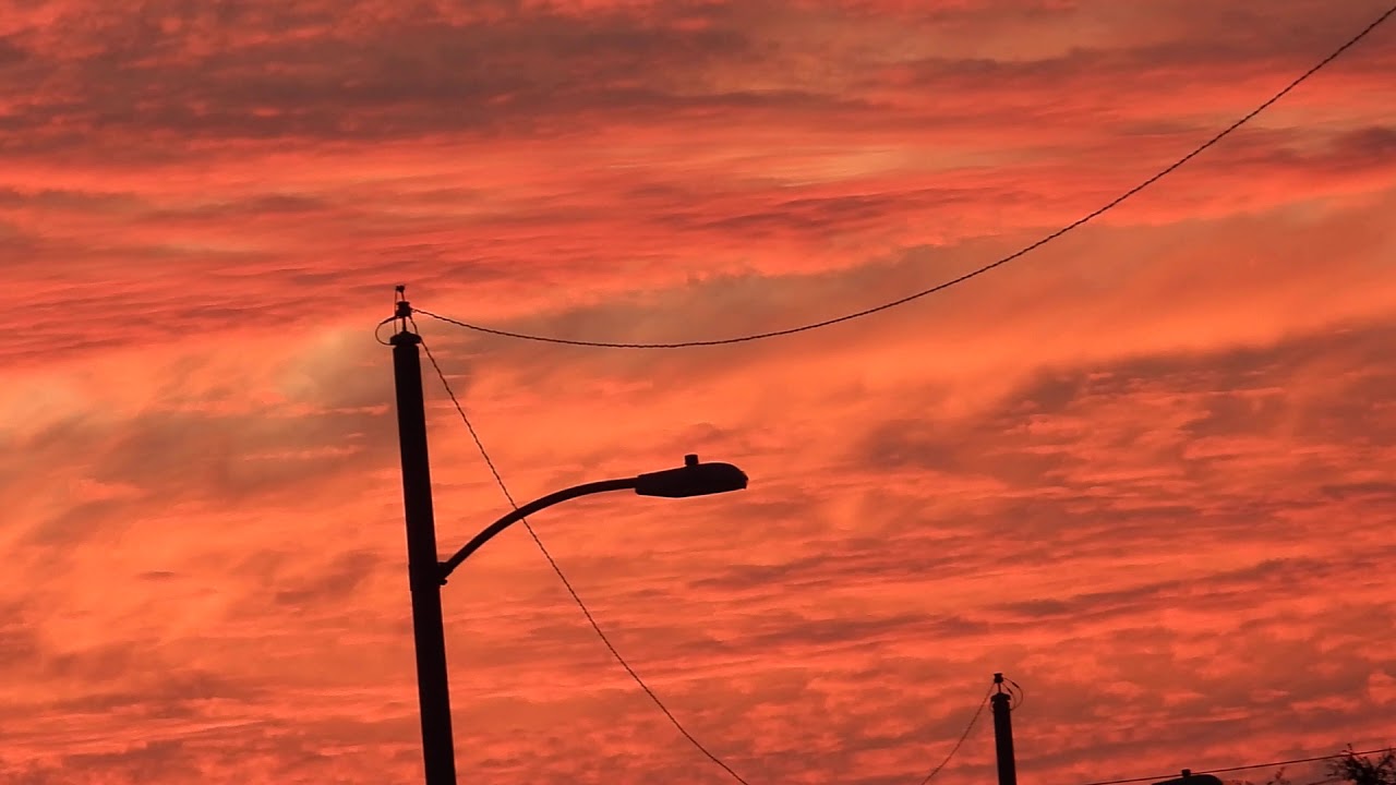 Our Fake Sunset From a Full Day of Spraying 11/14/19 - YouTube