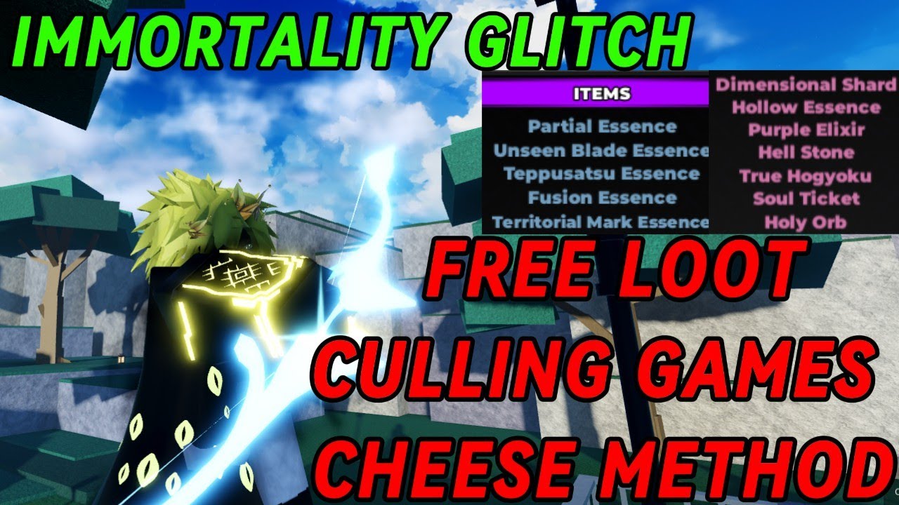 IMMORTAL GLITCH CULLING GAMES CHEESE TYPE SOUL - YouTube