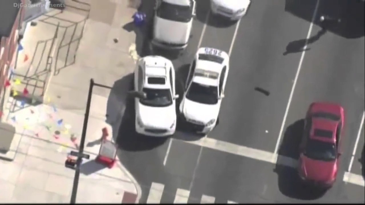 Police Chase - Woman Steals Two Police Cars in Wild Pursuit - YouTube