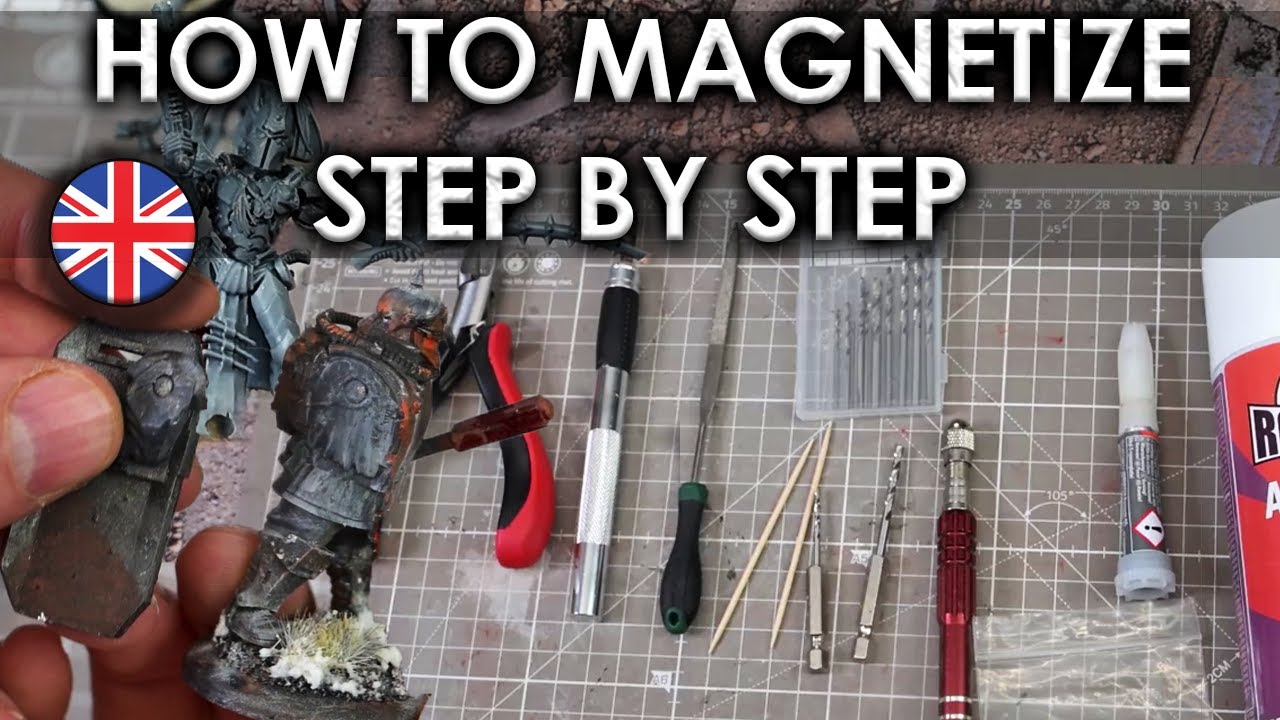 How to Magnetize Miniatures - Step by Step Tutorial - Example onn ...