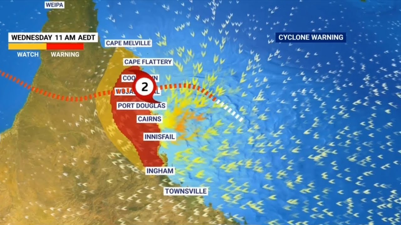 QFES warns coastal residents to evacuate as Cyclone Jasper moves closer ...