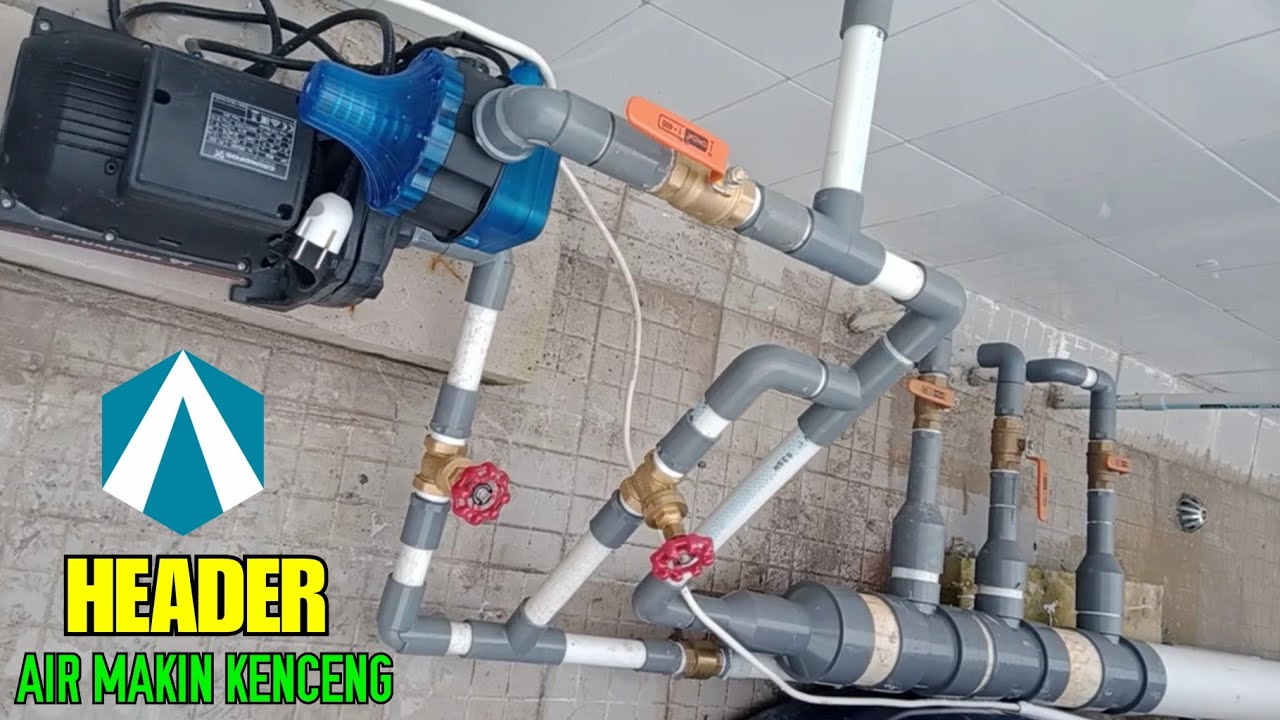 CARA BUAT HEADER INSTALASI AIR BERSIH - YouTube