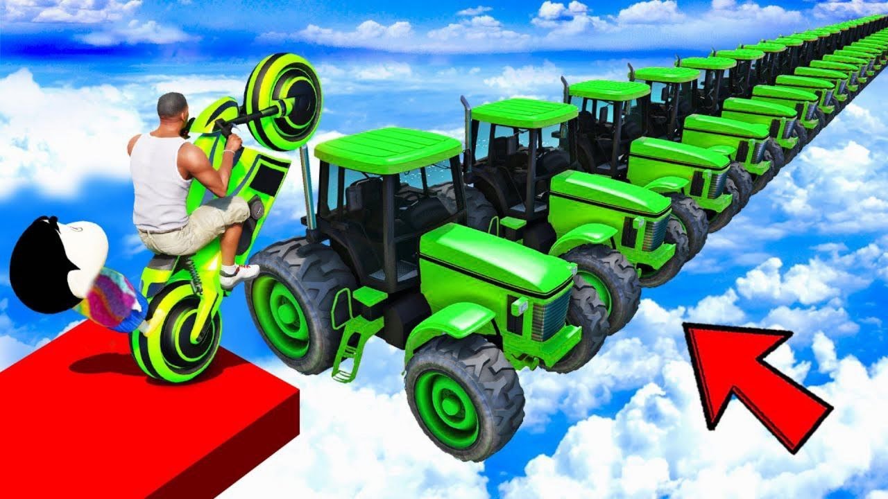 FRANKLIN TRIED IMPOSSIBLE CURVY ROAD TO HEAVEN RAMP CHALLENGE CARS ...