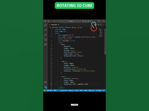 CSS Magic: 3D Rotating Cube - YouTube
