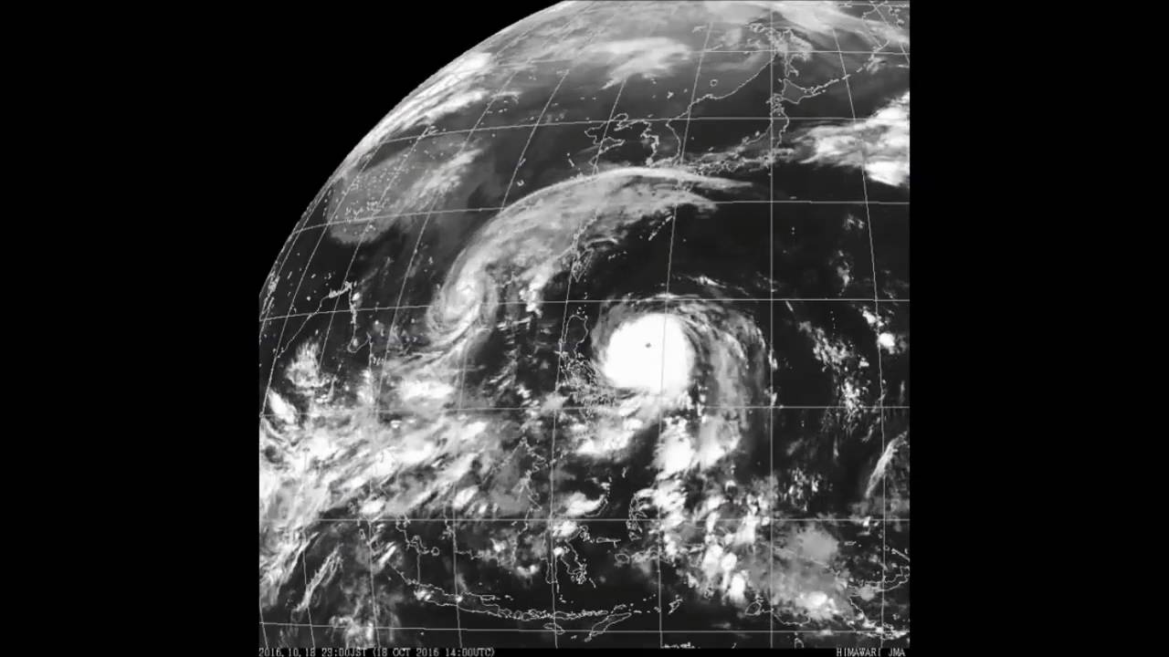 Typhoon Lawin - Cyclone Haima Satellite view - YouTube