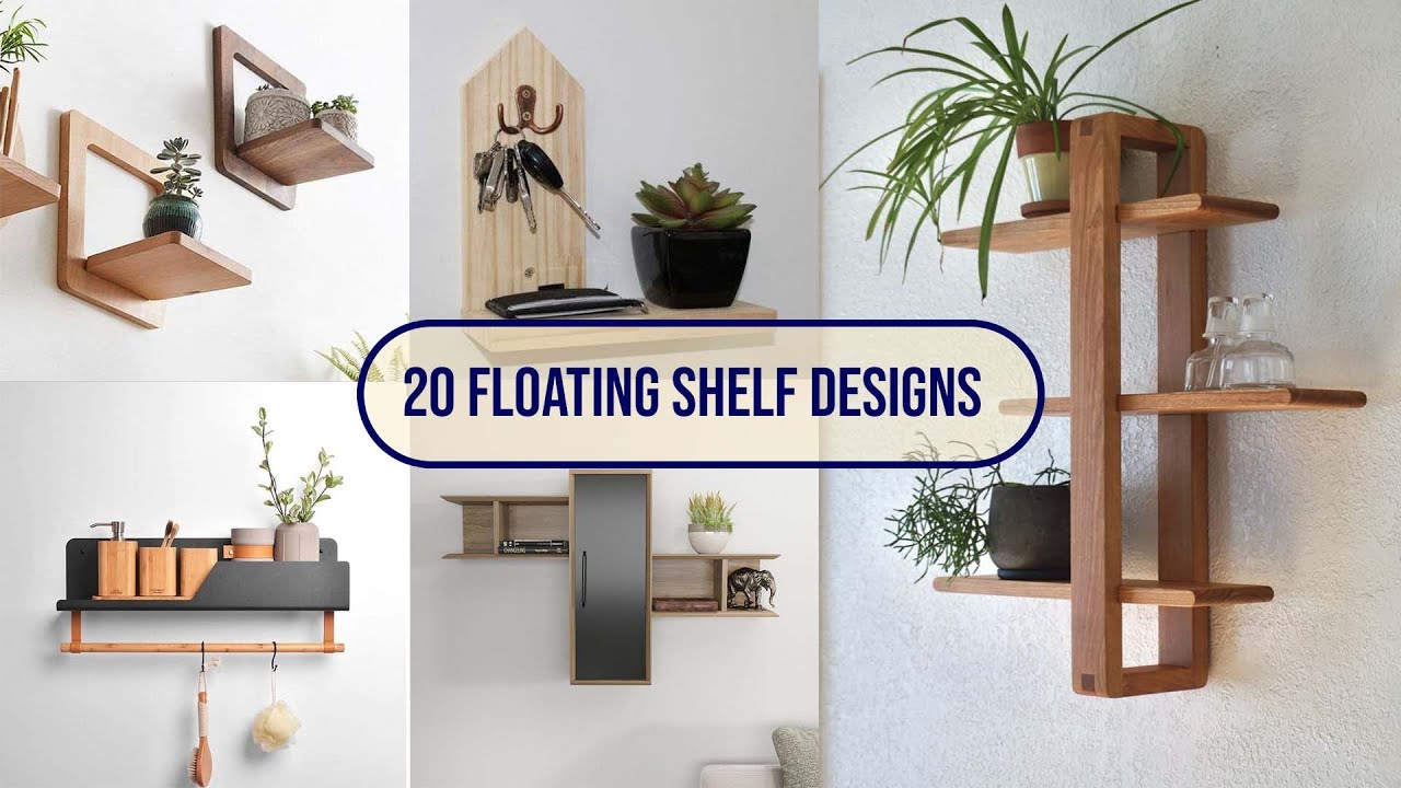20 floating shelf designs for your home - YouTube