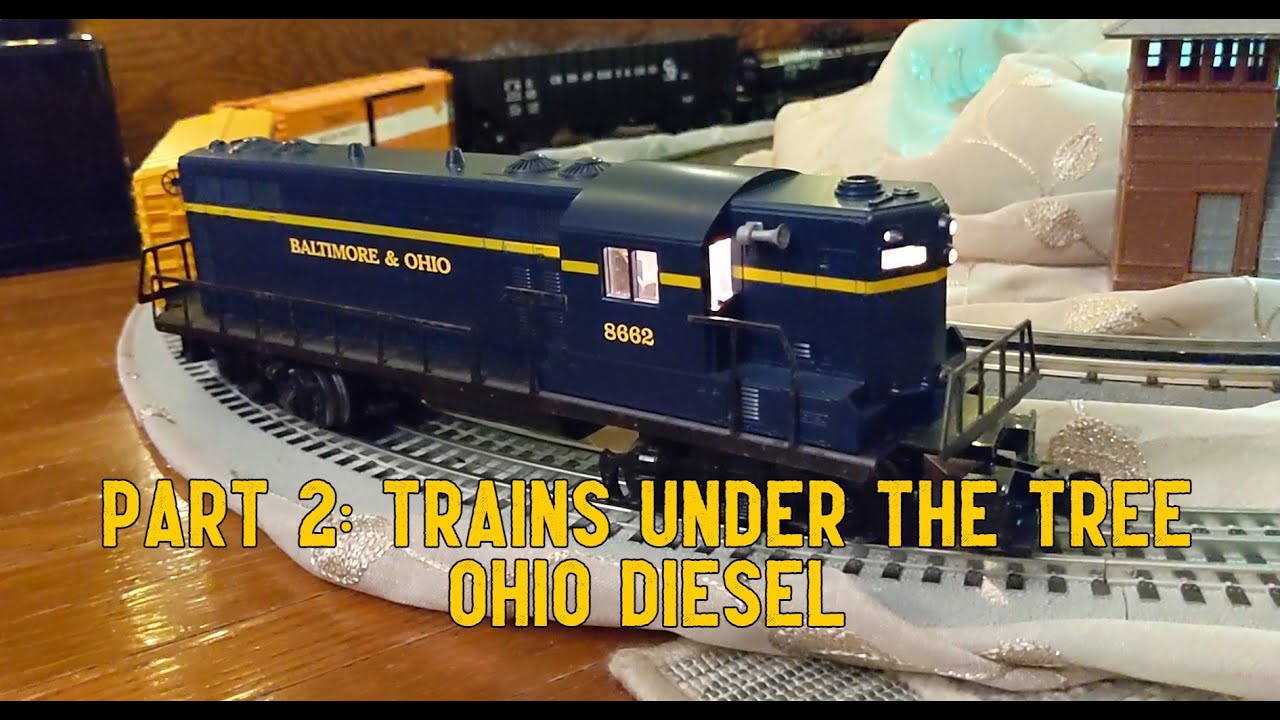 PART 2 Model Trains Around the Christmas Tree - ALL OHIO - YouTube