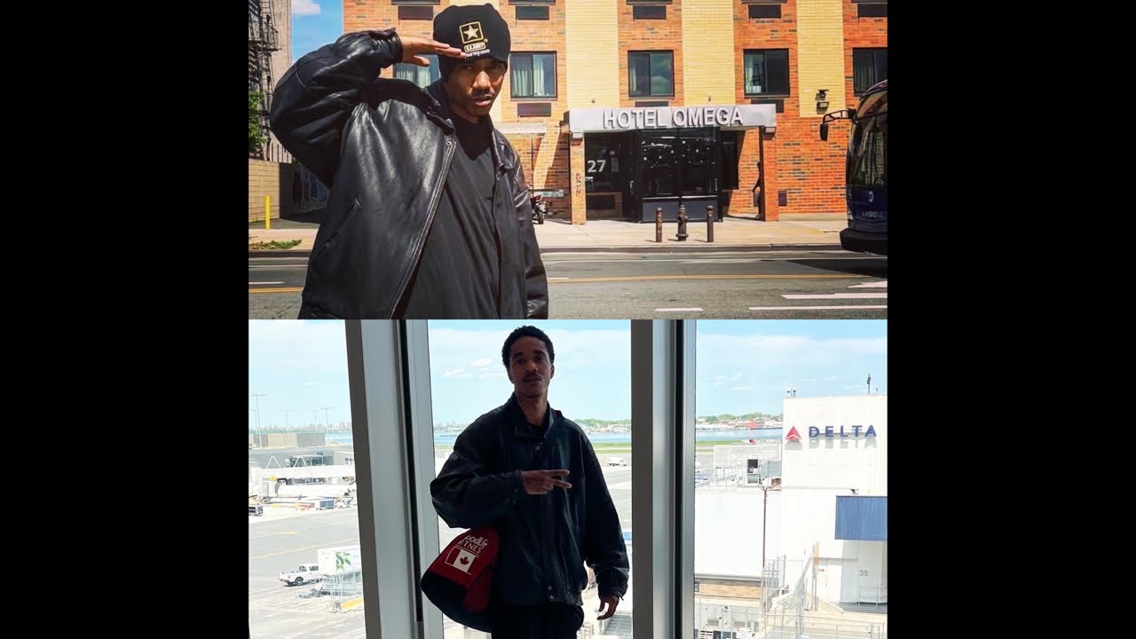 LIVE FROM LAGUARDIA AIRPORT!!!! BYE BYE HOTEL OMEGA!!!! SEE YALL SOON ...