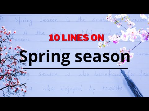 10 lines on Spring season | 10 lines on the Spring season | Spring ...
