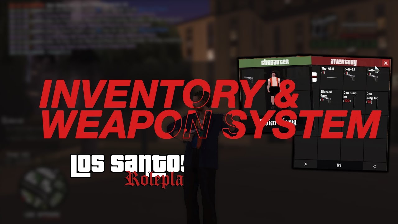 [LS:RP] Inventory & Weapon ammo system - YouTube