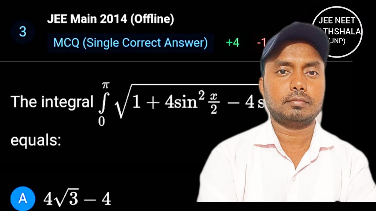 IIT JEE mains definite integration pyq 2014 - YouTube
