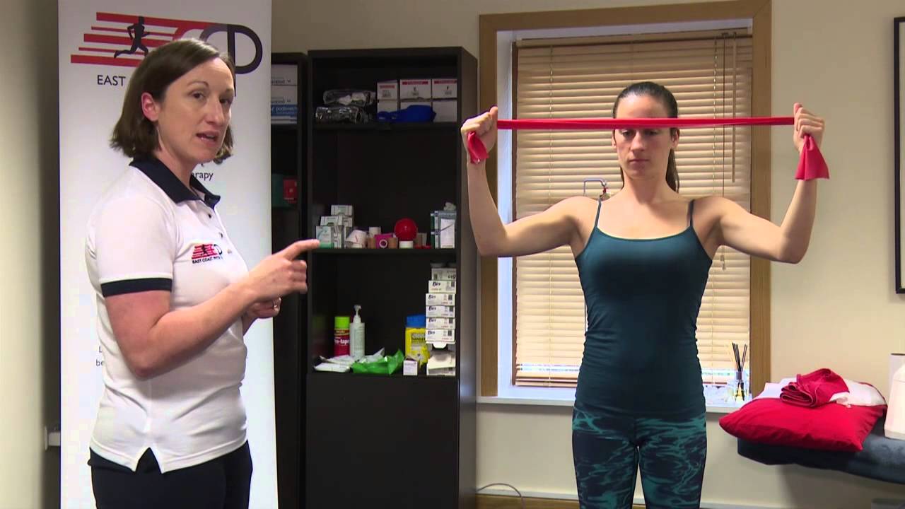 Overhead shoulder rotation - YouTube