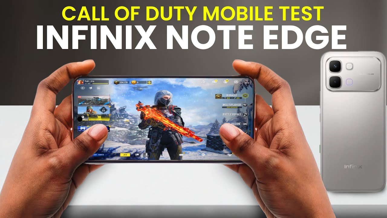 Call of duty mobile test on INFINIX NOTE EDGE - YouTube