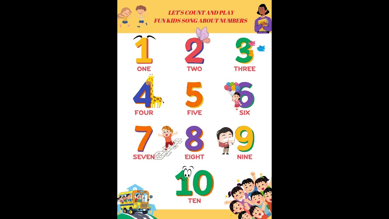 Let’s count and play "a fun kids song about numbers" - YouTube