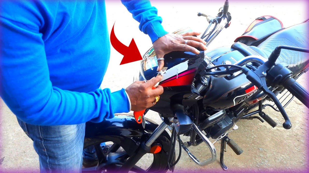 Hero Splendor Plus Visor Modification 😱 / Splendor Bike Visor Scratch ...