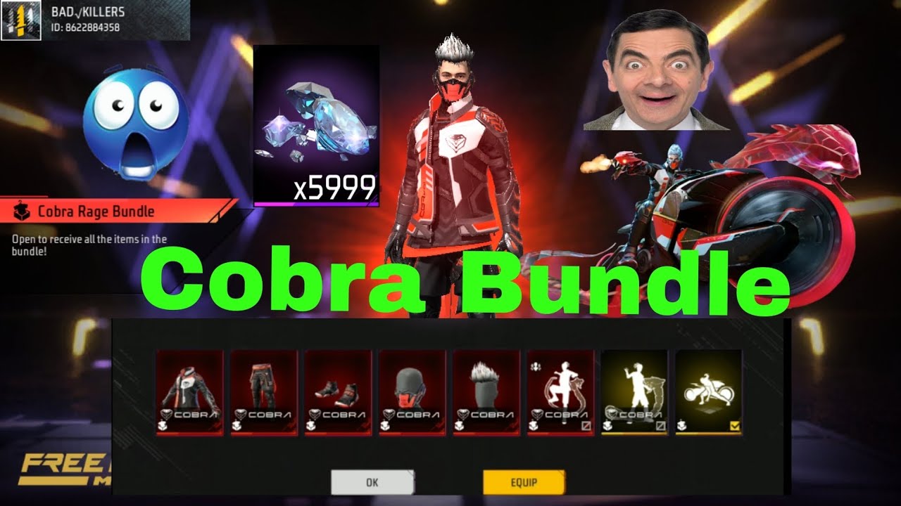 Cobra Bundle Return Event | Lengendary Cobra Event Free Fire | New ...