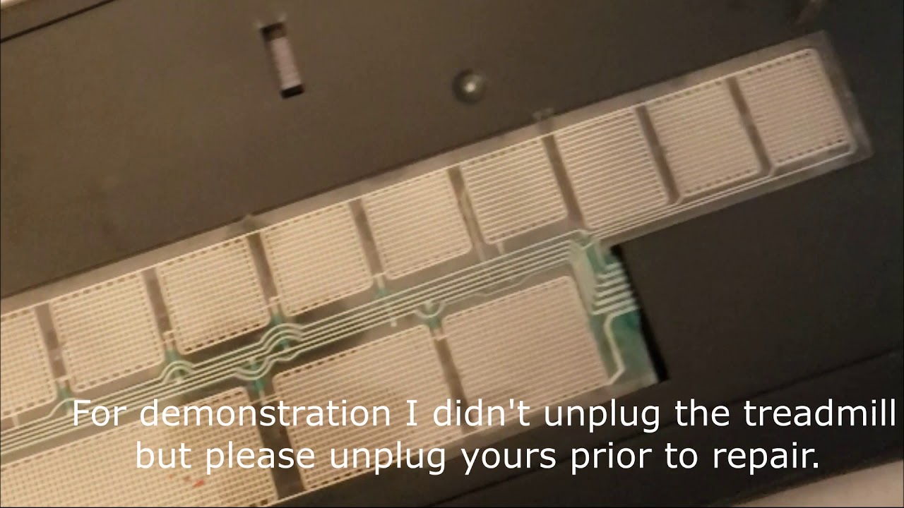 EASY treadmill push button repair. DIY - YouTube