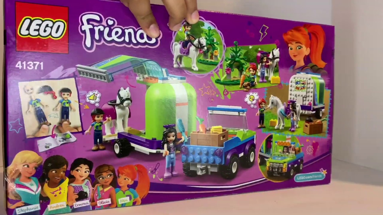 41371-LEGO FRIENDS MIA'S HORSE TRAILER BUILD- PART ONE - YouTube