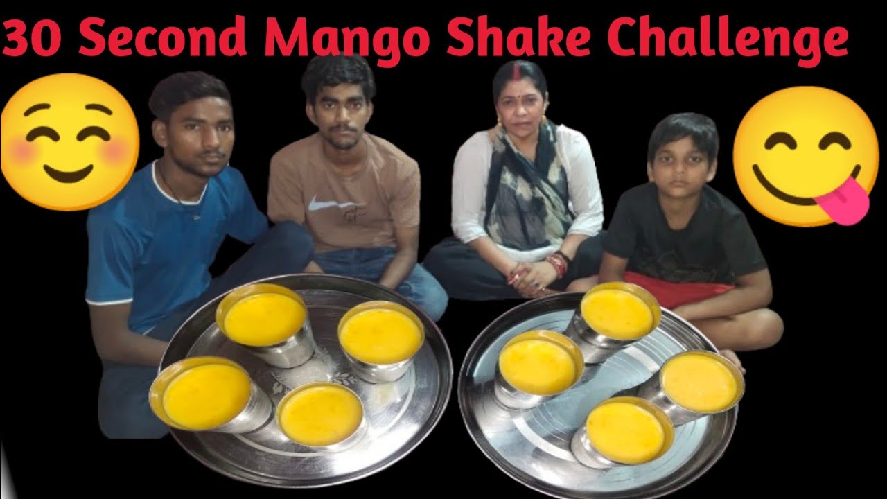 🤮30 Second Mango Milkshake challenge🥵 || for fun #challenge - YouTube