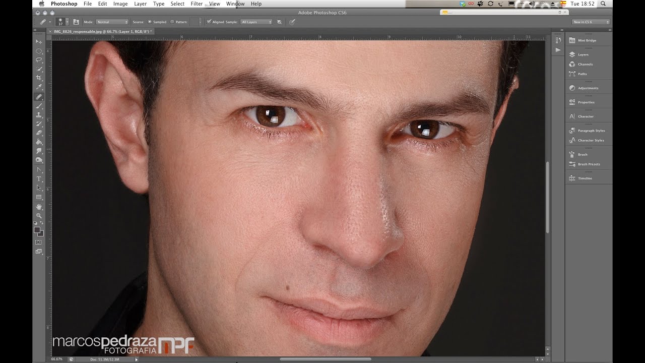 Demo Digital Retouching Pro for men (MPFotografía) - YouTube