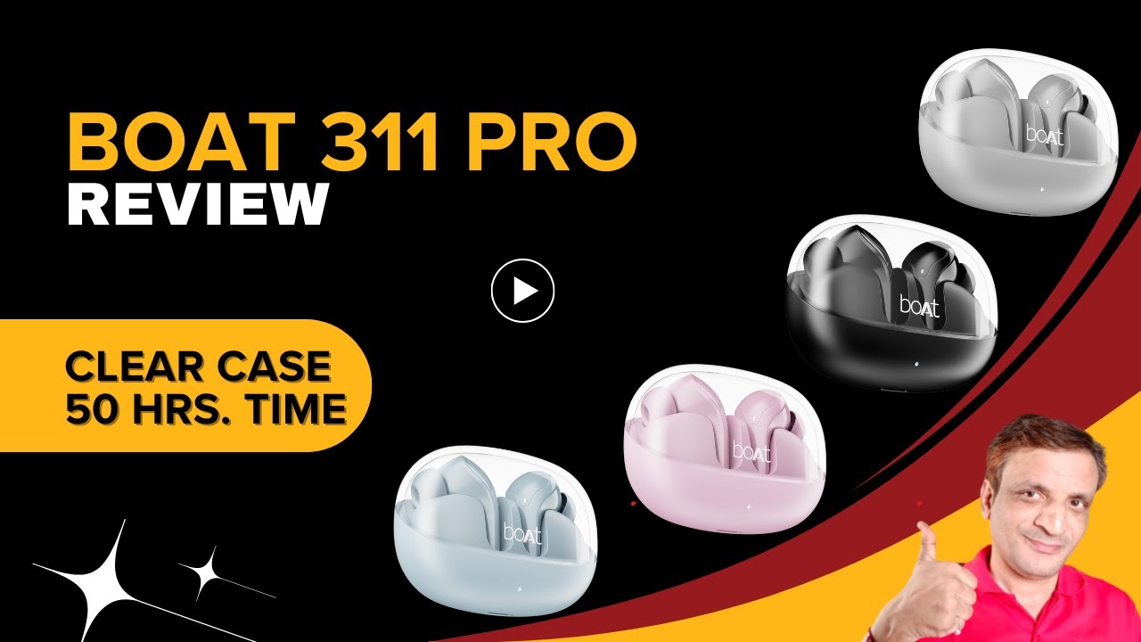 Review of Boat 311 PRO buds in Hindi 2024 | Design👌| Battery 🔥| Review ...