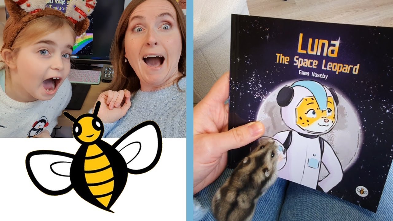 Luna the Space Leopard Unboxing Author Copies from Bumblebee - YouTube