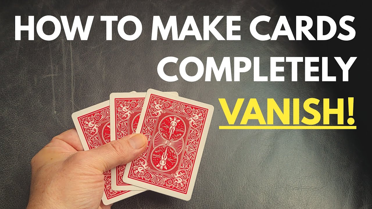 How to Make 3 Cards VANISH (Jay Sankey Incredible Magic Trick Tutorial ...
