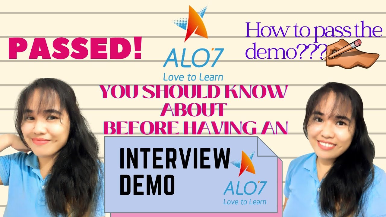 How to pass the ALO7 INTERVIEW DEMO. - YouTube
