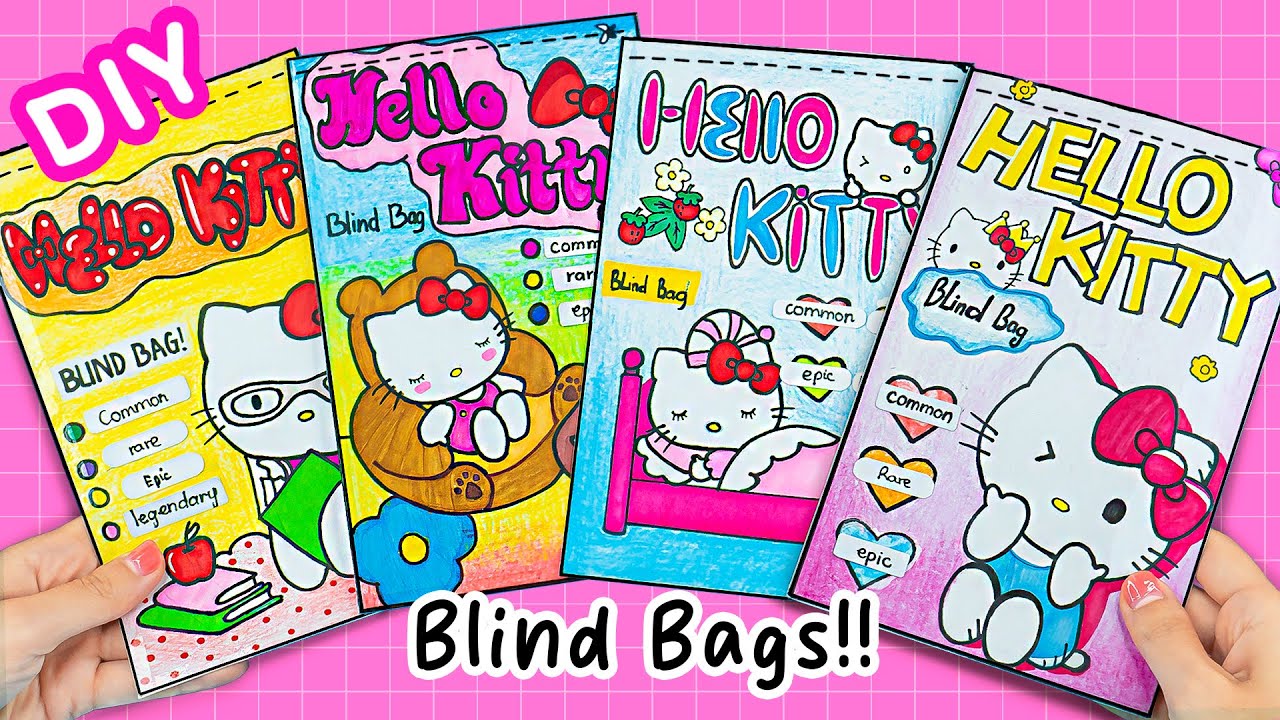 [💕 Paper DIY 💕] Hello Kitty Make Up Blind Bag 블라인드백💄 Blind Bag Outfit ...