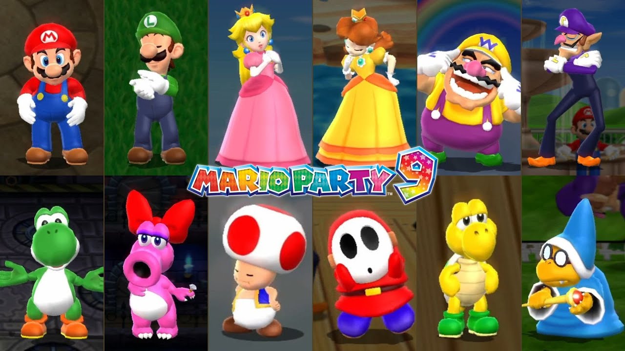 Mario Party 9 // All Playable Characters [3rd Place] - YouTube