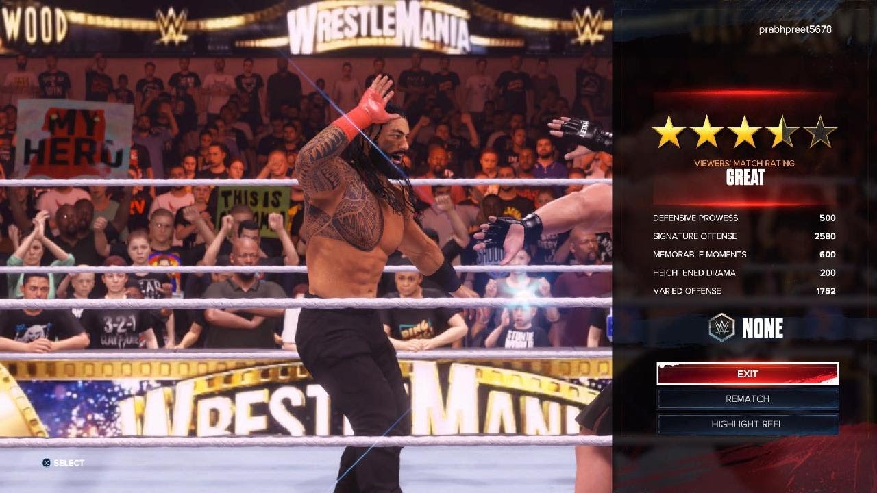 WWE 2K24 4K Gameplay - YouTube