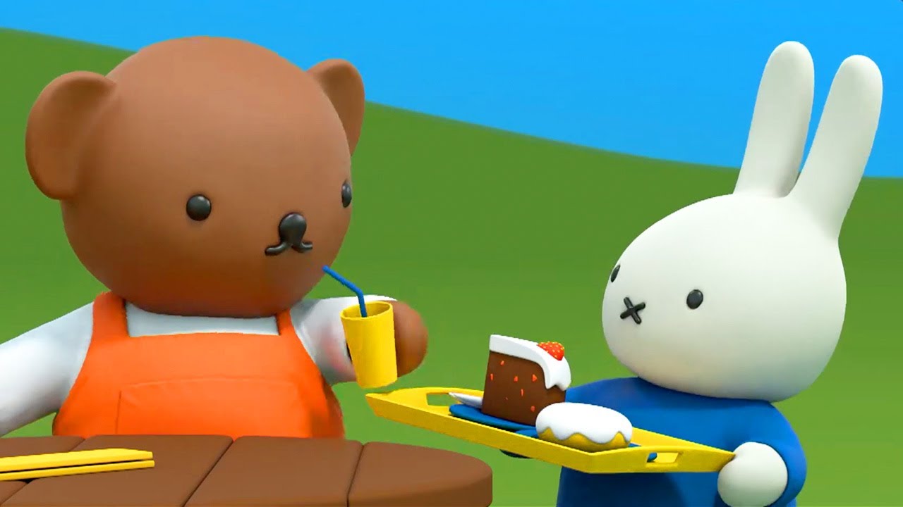 Miffy the waitress | Miffy | Cartoons for Children | Miffy's Adventures ...
