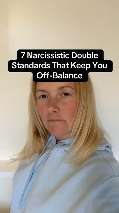 7 Narcissistic Double Standards - YouTube