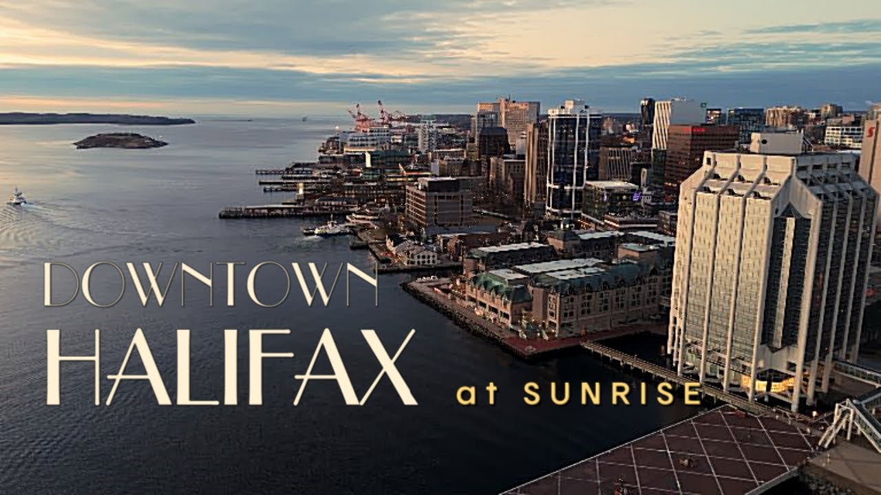 DAZZLING DOWNTOWN HALIFAX SUNRISE (4K Drone Footage) - YouTube