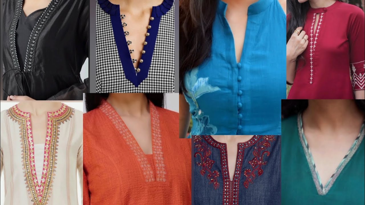 beautiful trendy neck line design ideas #latest galy Kay design # ...