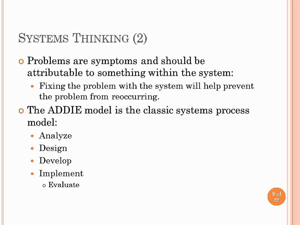 Lecture 11 Systems Thinking, Policies, and Quality Management Systems ...