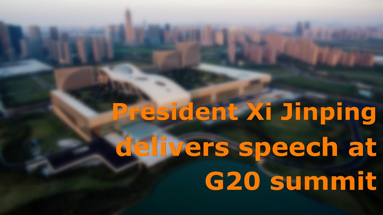 President Xi Jinping delivers speech at G20 summit - YouTube