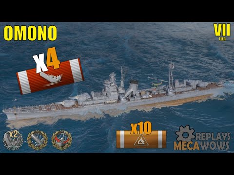 Cruiser Omono 4 Kills & 177k Damage | World of Warships Gameplay - YouTube