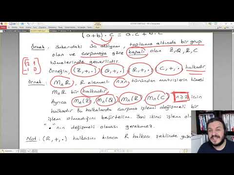 06 Soyut Cebir Pro Seri bölüm 6 Halka ve Cisim En Açıklayıcı Anlatım ve Örnekler