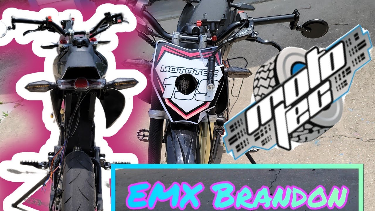 72v supermoto-tec light kit and blinkers installed! Plus wheelies ...