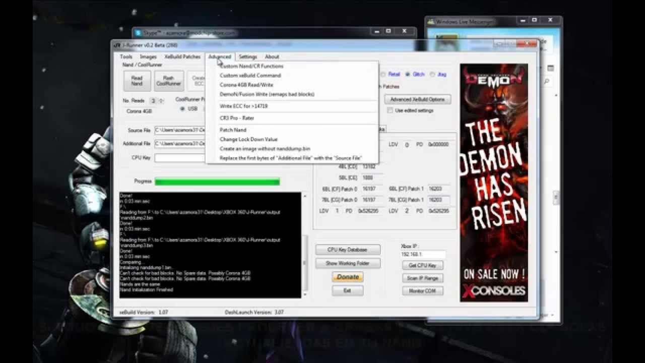 Guia para Leer nand xbox 360 con JRUNNER RGH - YouTube