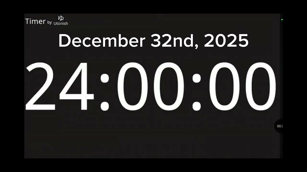 TIMER GOING TO DECEMBER 32ND - YouTube