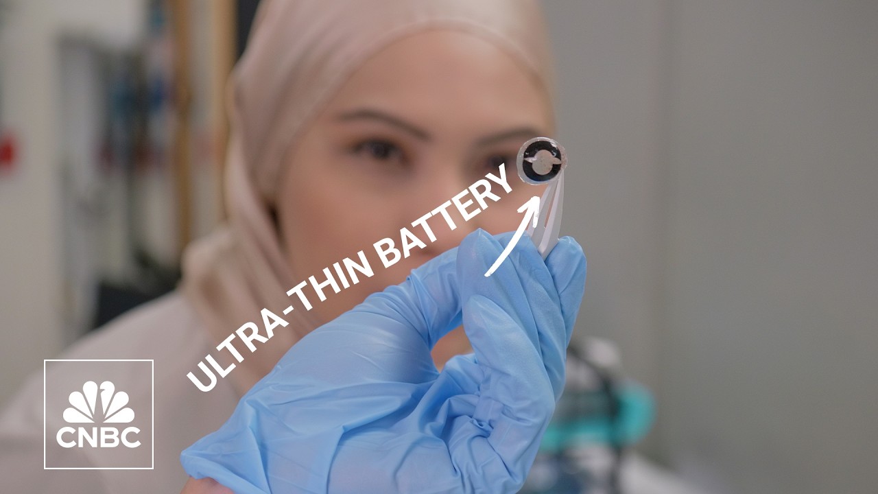The super-thin battery that could power smart contact lenses - YouTube